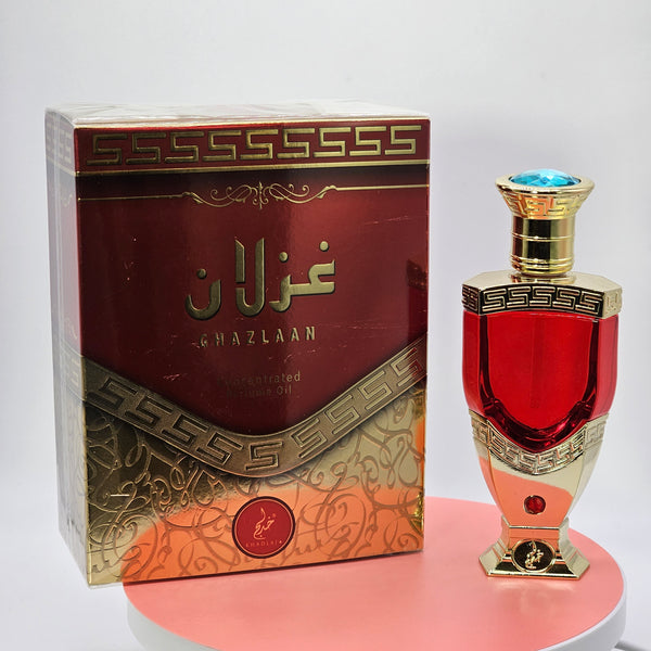 Ghazlaan Premium Arabian Perfume Oil Rosy & Ambery Fragrance Designer ...
