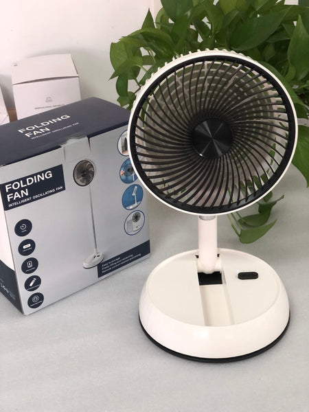 Foldable Pedestal Telescopic Storage Adjustable Rechargeable Mini Fan ...