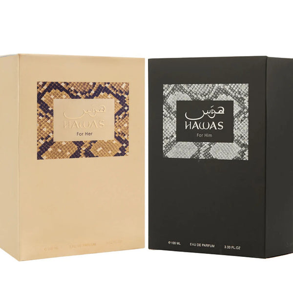 Hawas Rasasi EDP (Couple Set) Men & Women A Sensual Fragrance For The ...